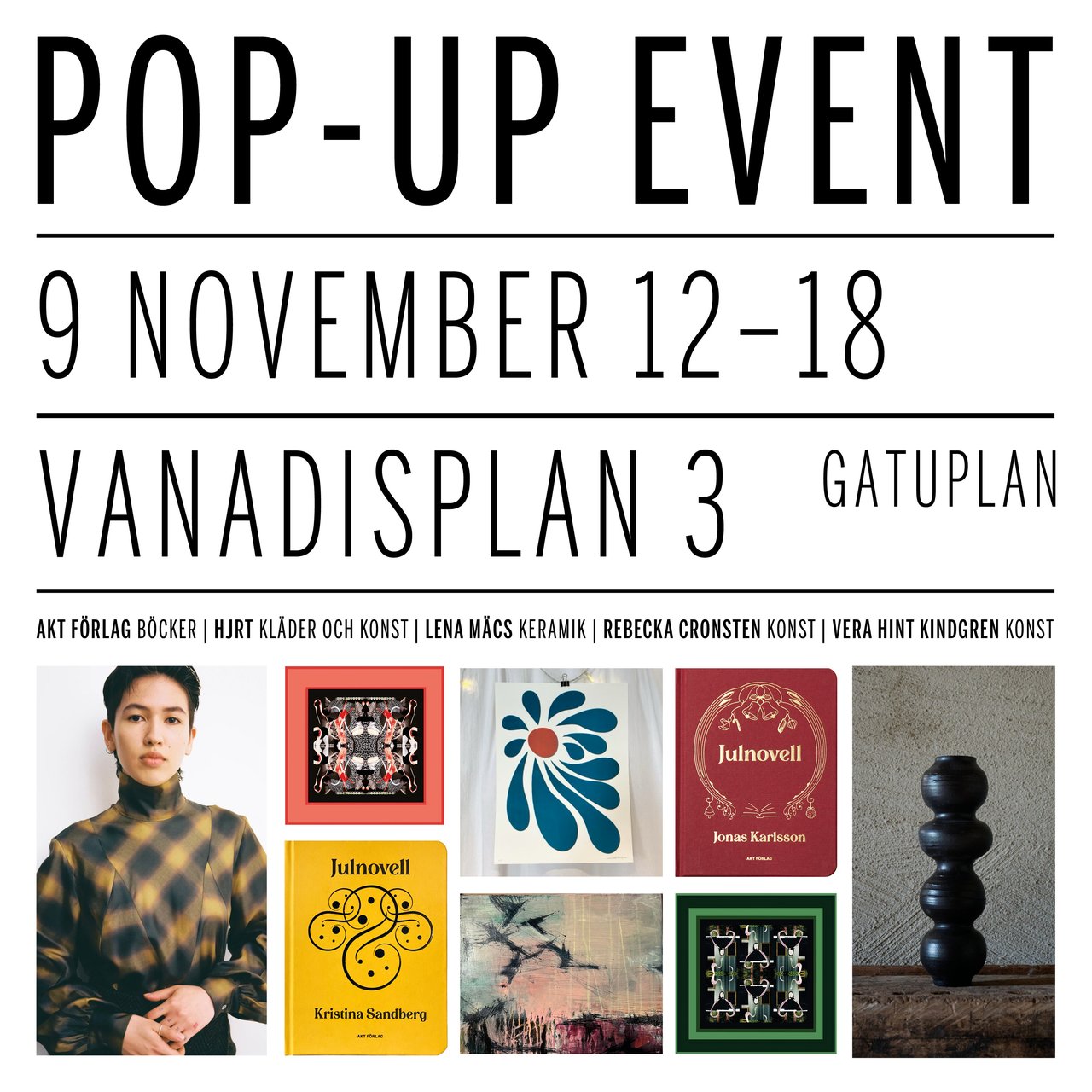 Pop-Up Event/Market: Books, Ceramics, Art, Clothes - Visit Stockholm