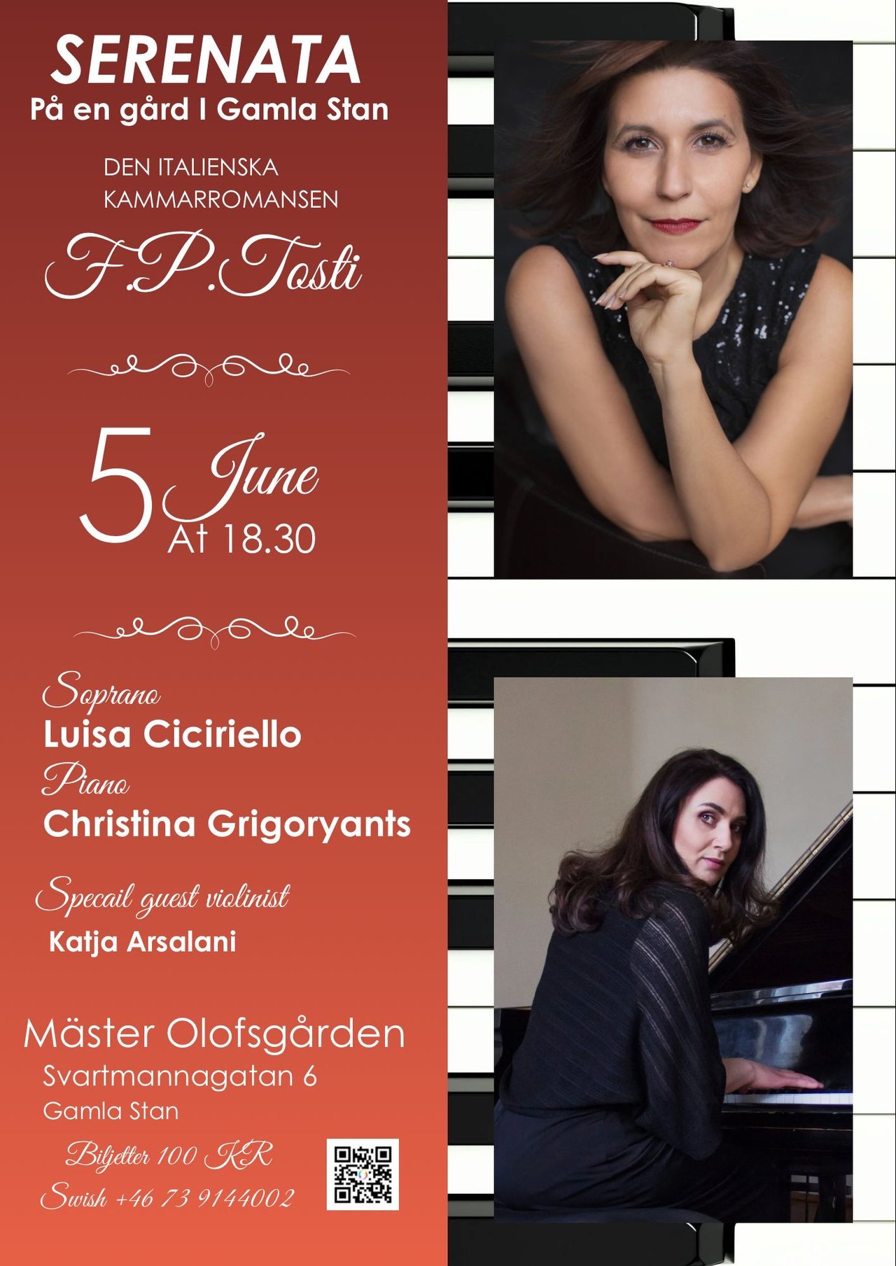 An Evening of Italian Musical Enchantment in the heart of Gamla Stan ...