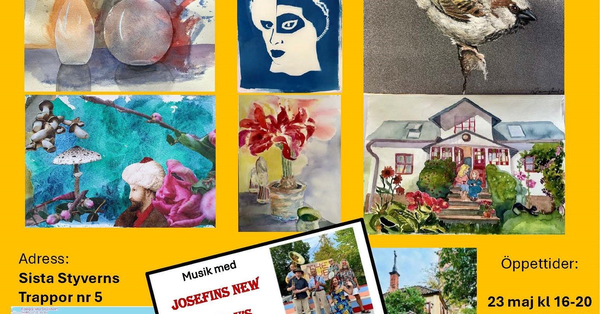 Spring Art exhibition by artists' association "Sista Styvern" May 23-25 ...