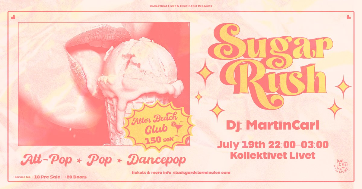 SUGAR RUSH CLUB | KOLLEKTIVET LIVET - Visit Stockholm